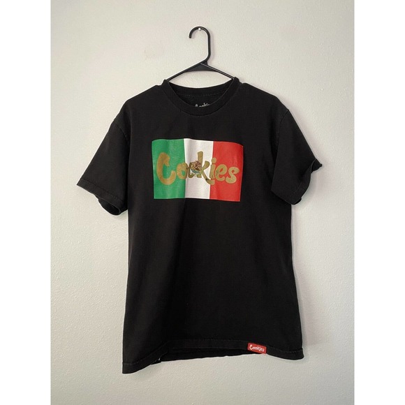 Cookies | Shirts | Cookies Flag Men Tshirt Large Black Logo Graphic ...